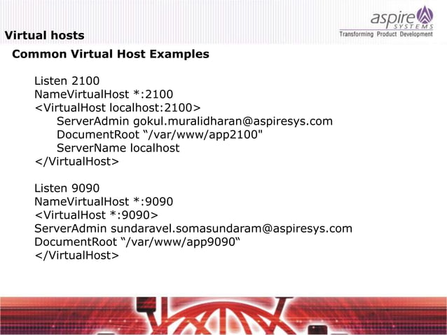 Apache Server Configuration And Optimization Ppt