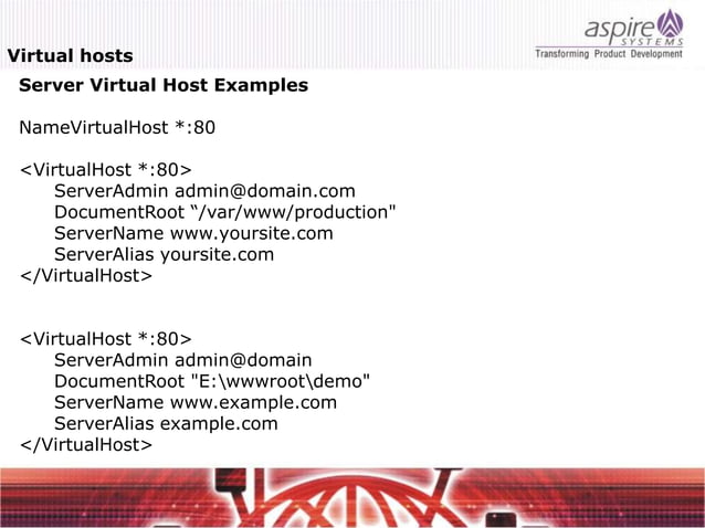 Apache Server Configuration And Optimization Ppt
