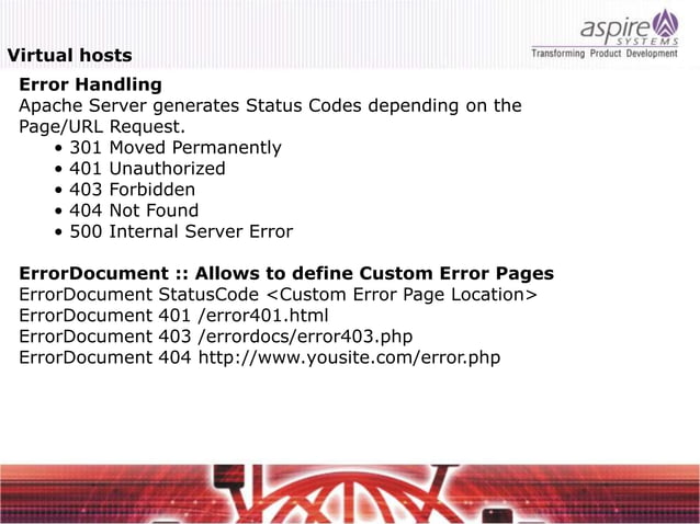 Apache Server Configuration And Optimization Ppt