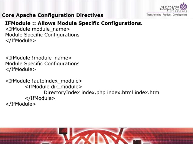 Apache server configuration & optimization | PPT