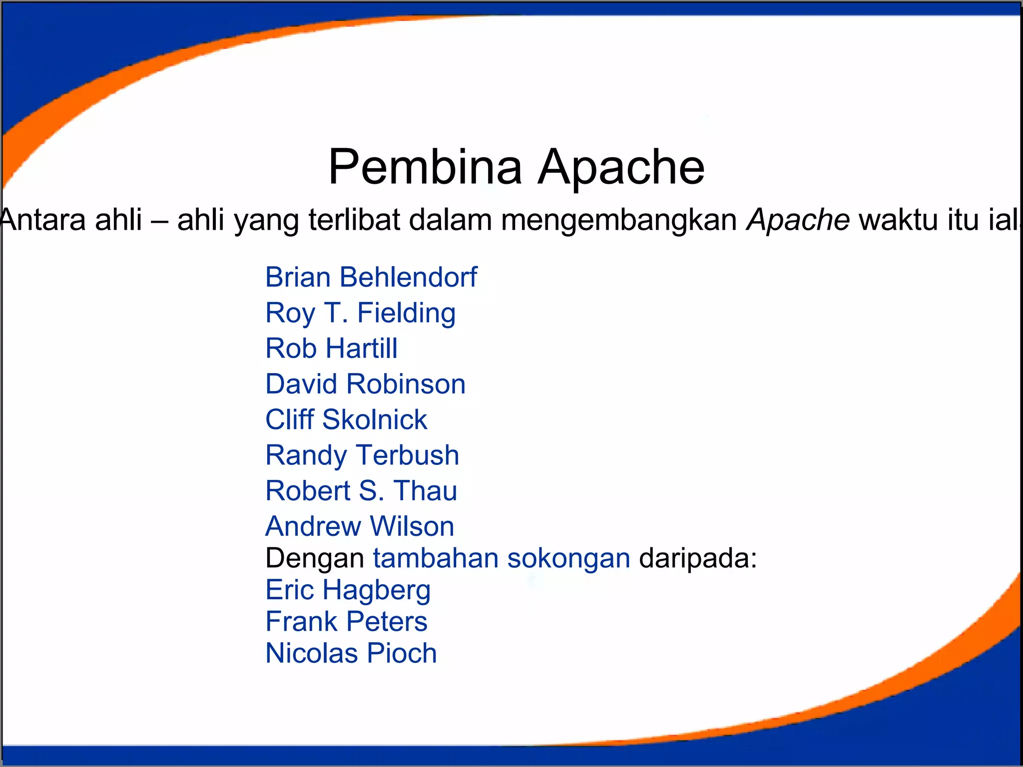 Apache Server Web (Malay) | ODP