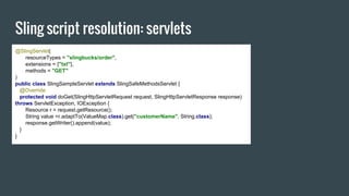 RESTFul development with Apache sling | PPT