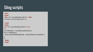 RESTFul development with Apache sling | PDF