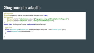 RESTFul development with Apache sling | PPT