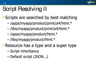 Apache Sling : JCR, OSGi, Scripting and REST | PPT