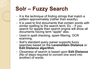 Enterprise Search Using Apache Solr | PPT