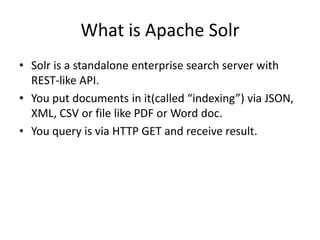 Apache solr | PPT