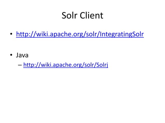 Introduction Apache solr 4.4 | PPT
