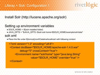 Apache solr liferay | PDF
