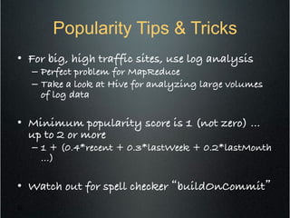 Apache Solr 4 Part 1 - Introduction, Features, Recency Ranking and Popularity Ranking | PPT