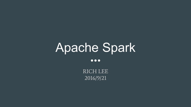 Apache Spark Introduction | PPT