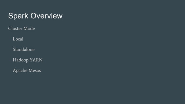 Apache Spark Introduction | PPT | Free Download