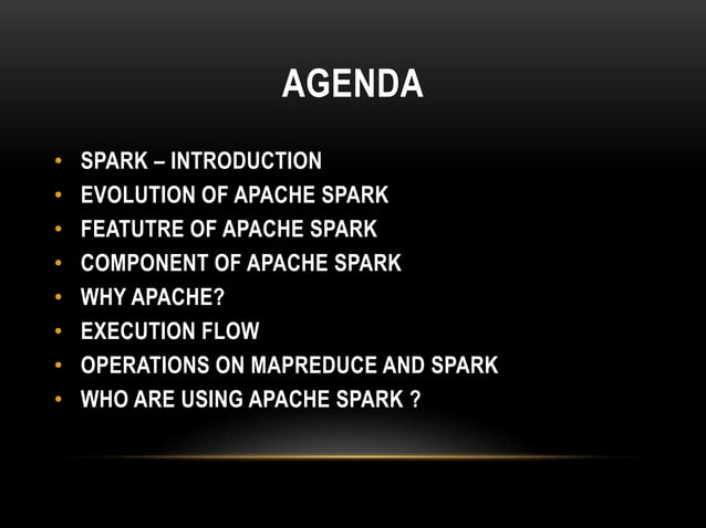 Apache spark | PPT
