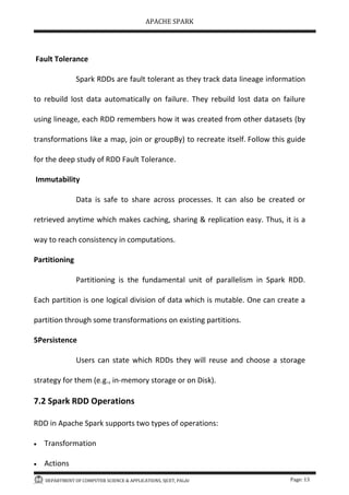 Apache spark | PDF