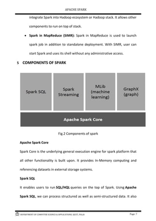 Apache spark | PDF | Databases | Computer Software and Applications