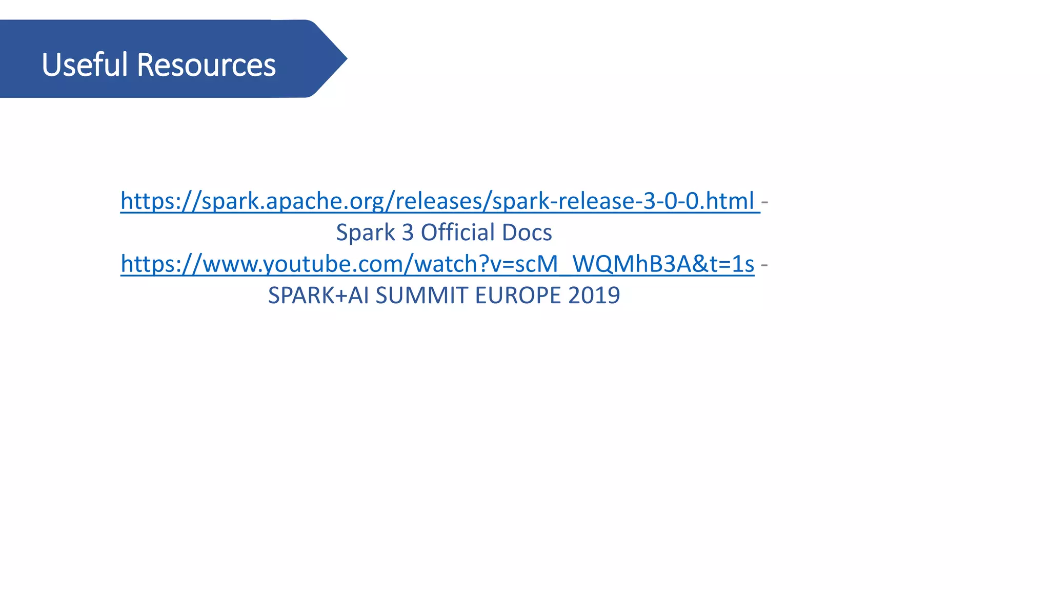 What's New in Apache Spark 3.0 !! | PPT | Free Download