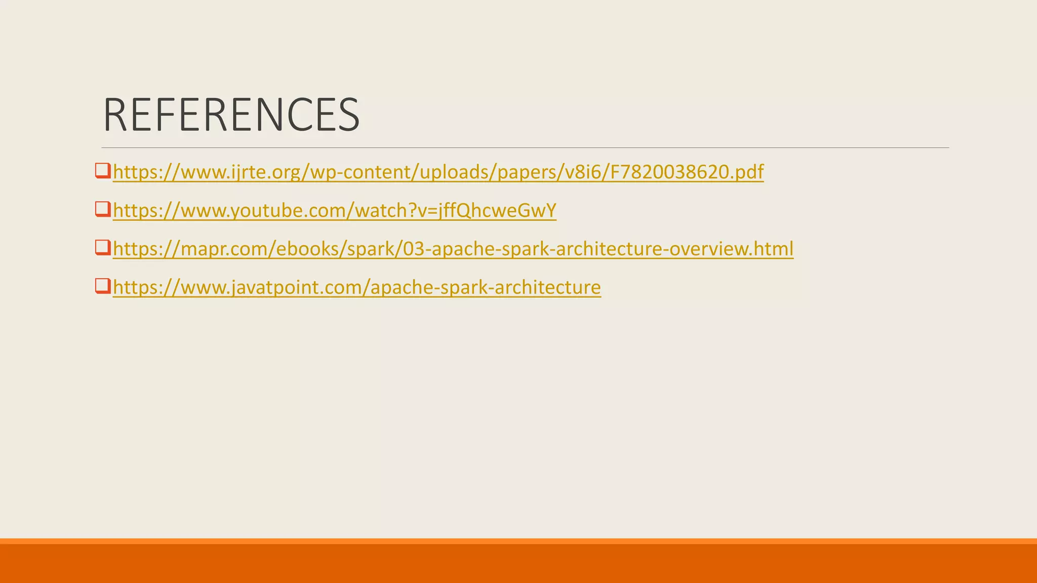 Apache spark architecture (Big Data and Analytics) | PPTX