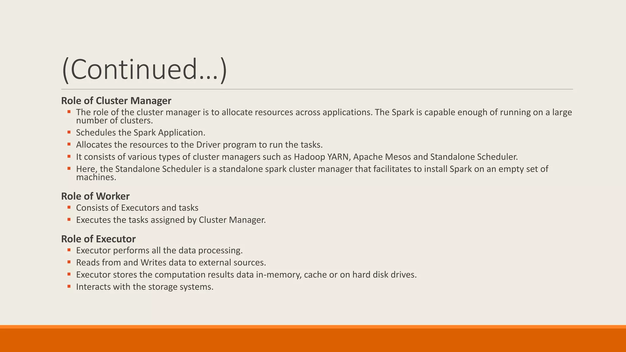 Apache spark architecture (Big Data and Analytics) | PPTX
