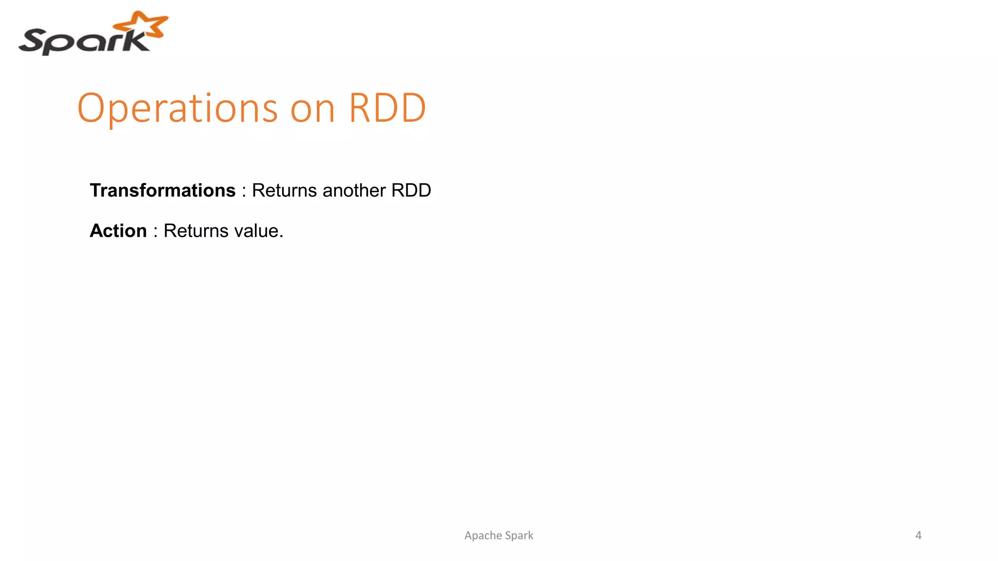 Apache spark basics | PPT