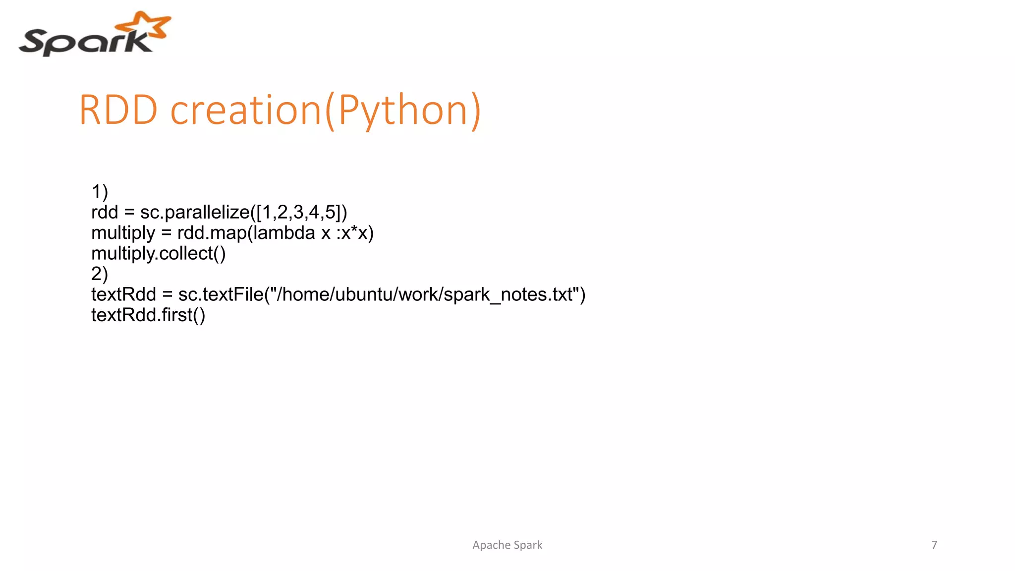 Apache spark basics | PPT