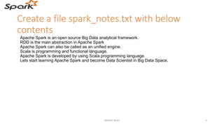 Apache spark basics | PPT