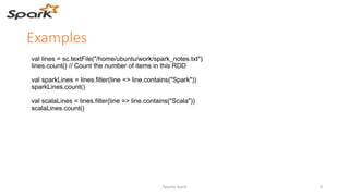 Apache spark basics | PPT