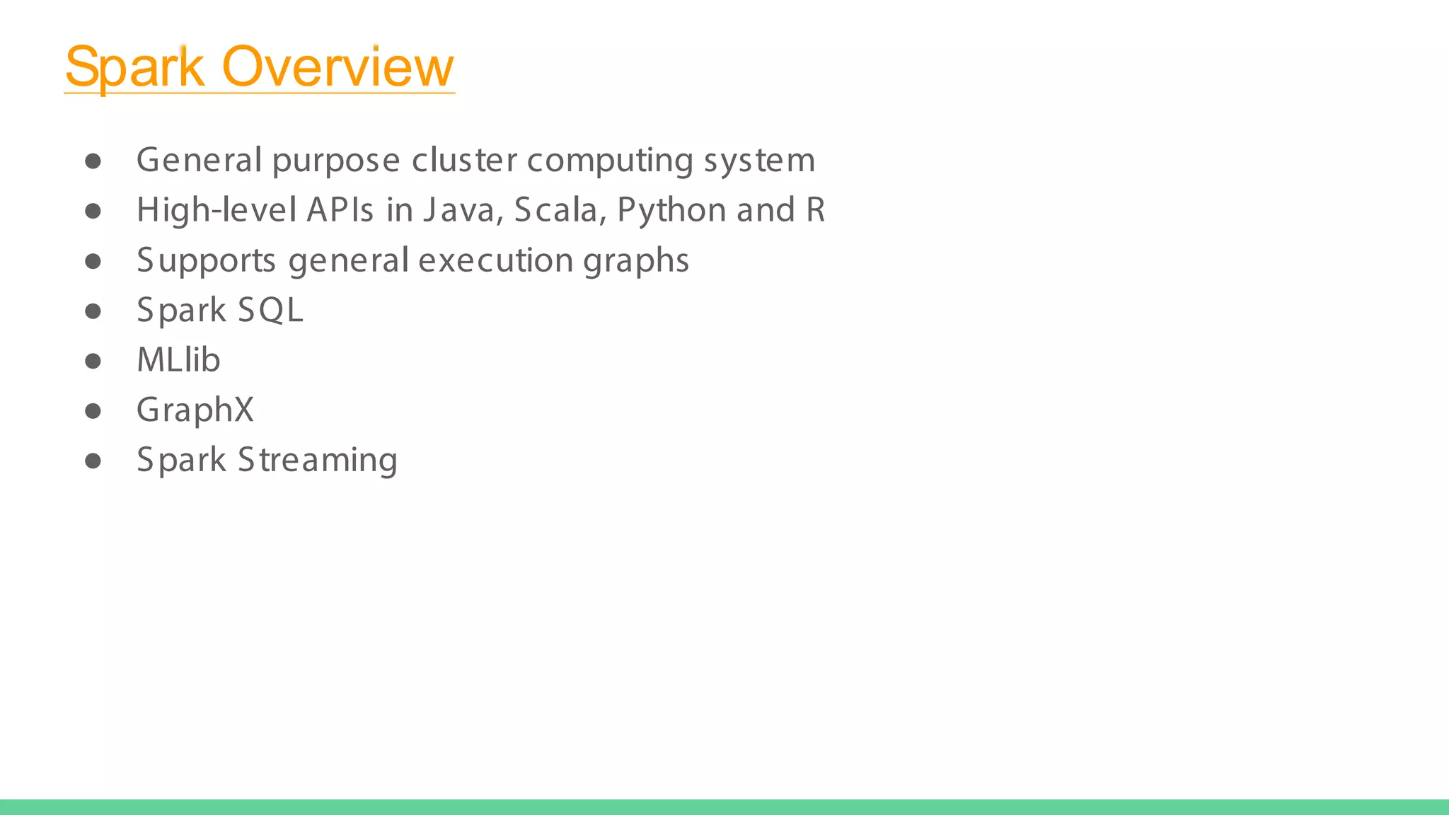 Apache spark presentation | PDF
