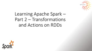 Apache Spark 1.6 with Zeppelin - Transformations and Actions on RDDs | PDF | Databases ...