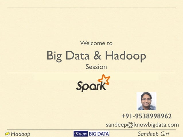 Apache spark session | PPT