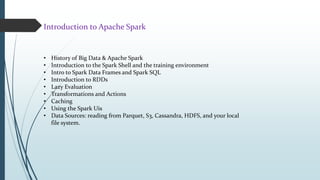 Apache spark online training - GoLogica | PPTX