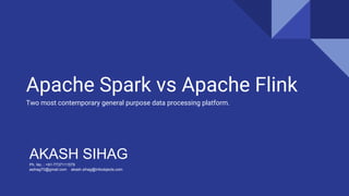 Apache Spark vs Apache Flink | PDF