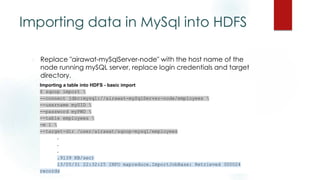 Apache sqoop with an use case | PPTX