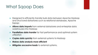 Apache sqoop with an use case | PPTX