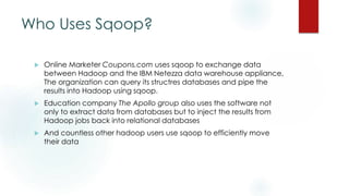 Apache sqoop with an use case | PPTX