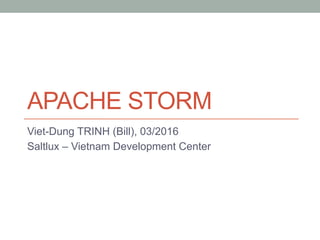 Introduction to Apache Storm - Concept & Example | PPT