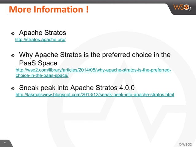 Apache Stratos: the PaaS from Apache | PPT