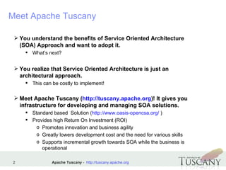 Building SOA solutions with Apache Tuscany | PPT