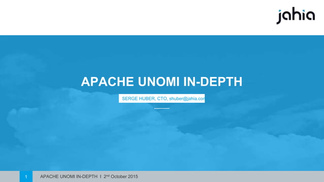 Apache Unomi Project In-depth | PPT