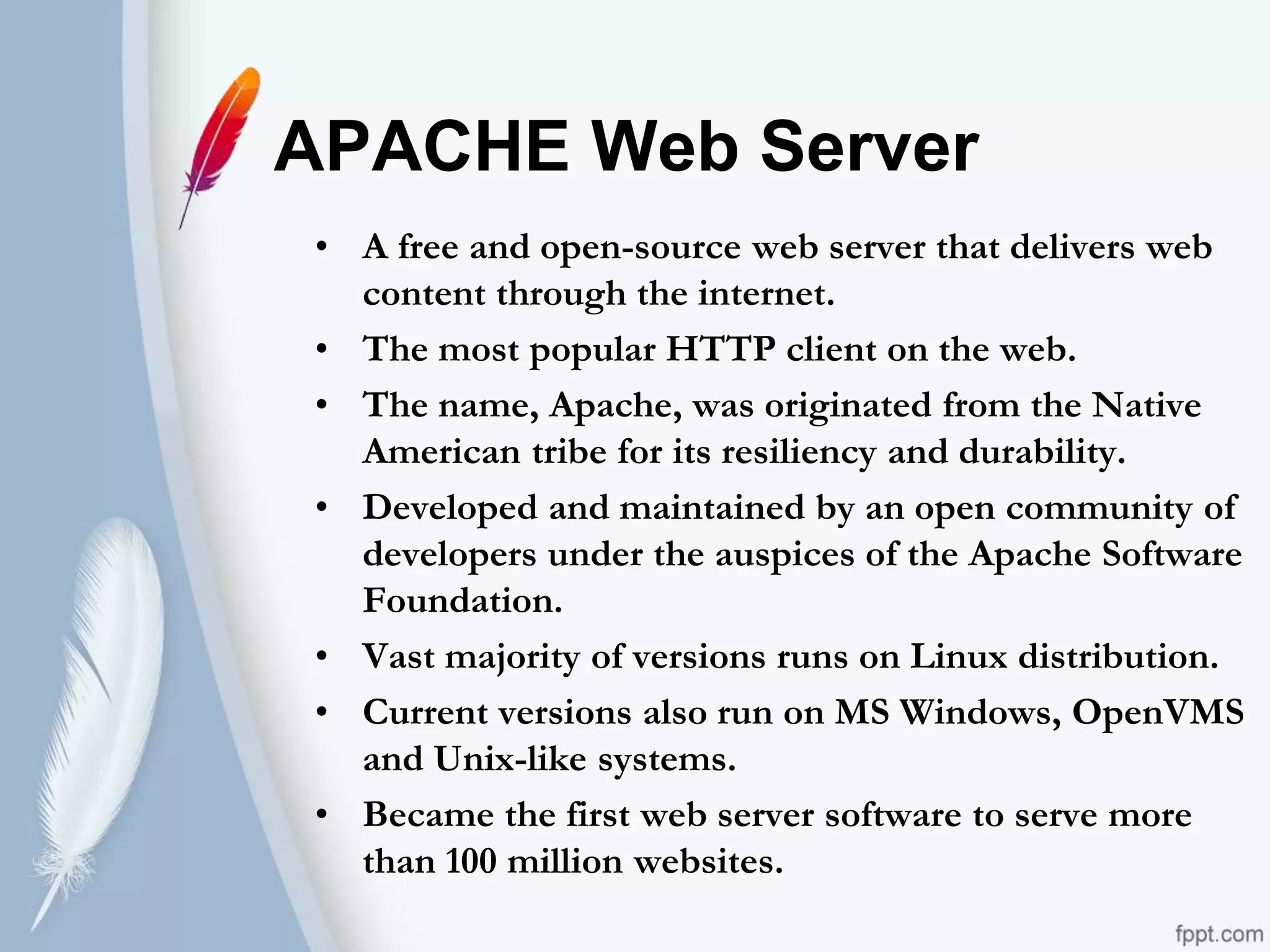 Apache web server | PPTX