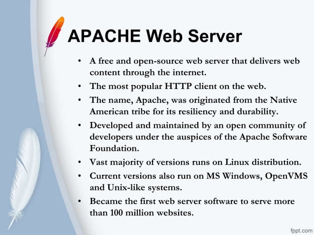 Apache web server | PPTX