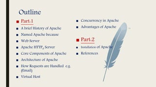 Apache web service | PPTX | Computing | Technology & Computing
