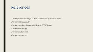 Apache web service | PPTX