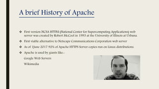 Apache web service | PPTX | Computing | Technology & Computing