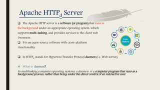 Apache web service | PPTX | Computing | Technology & Computing