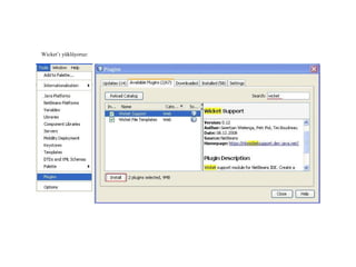 Apache Wicket Framework Merhaba Dunya | PDF