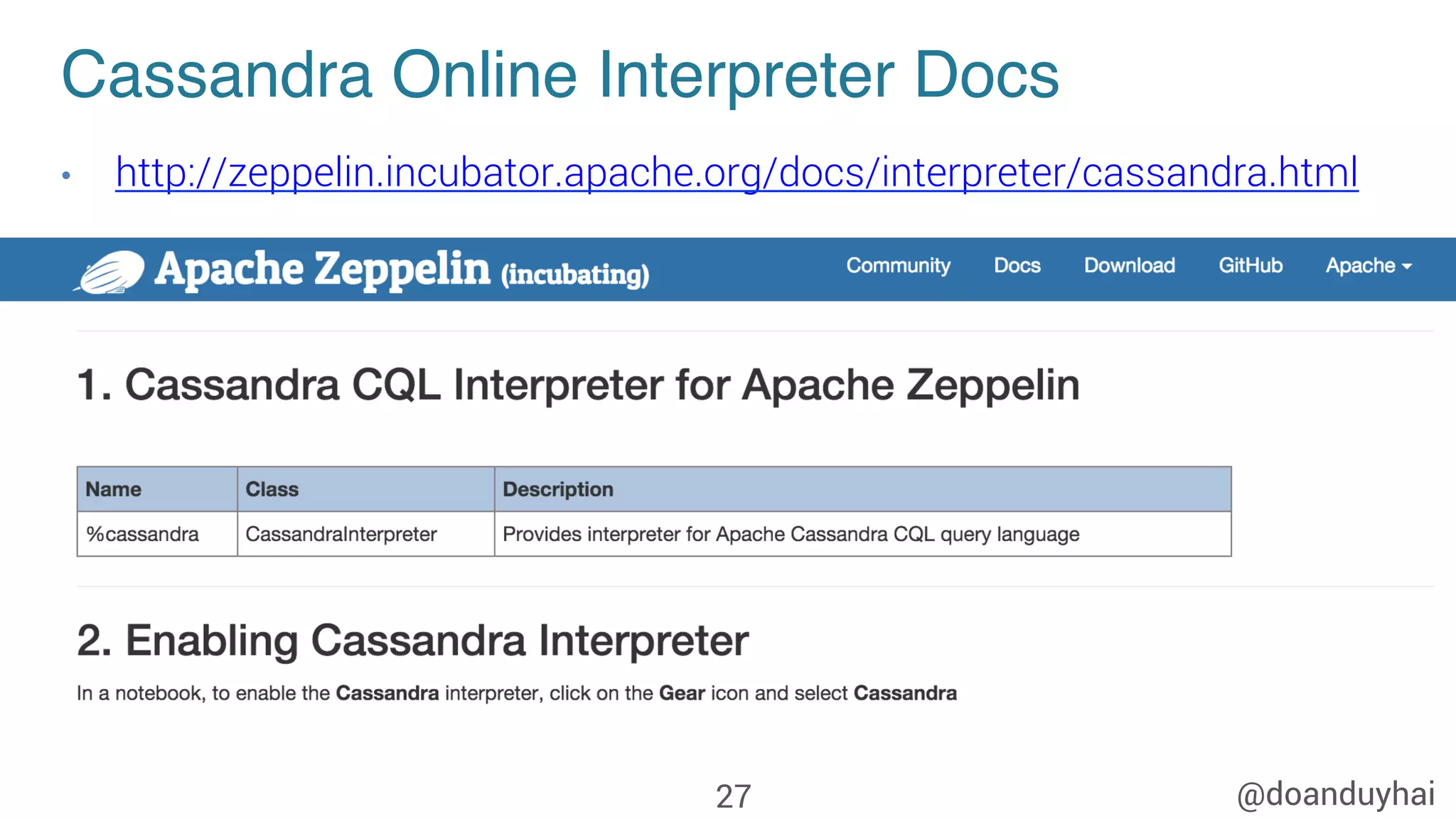 Apache Zeppelin The Missing Component For The Big Data Ecosystem Pdf