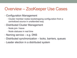 Apache zookeeper seminar_trinh_viet_dung_03_2016 | PPT