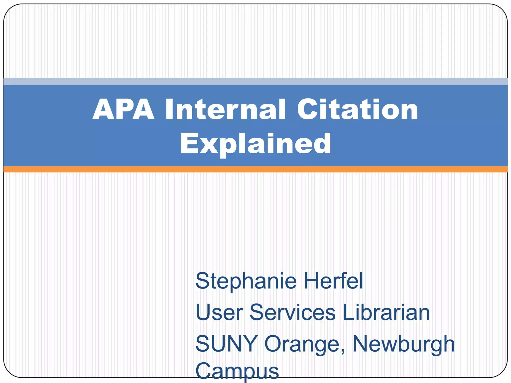 Apa citation | PPTX