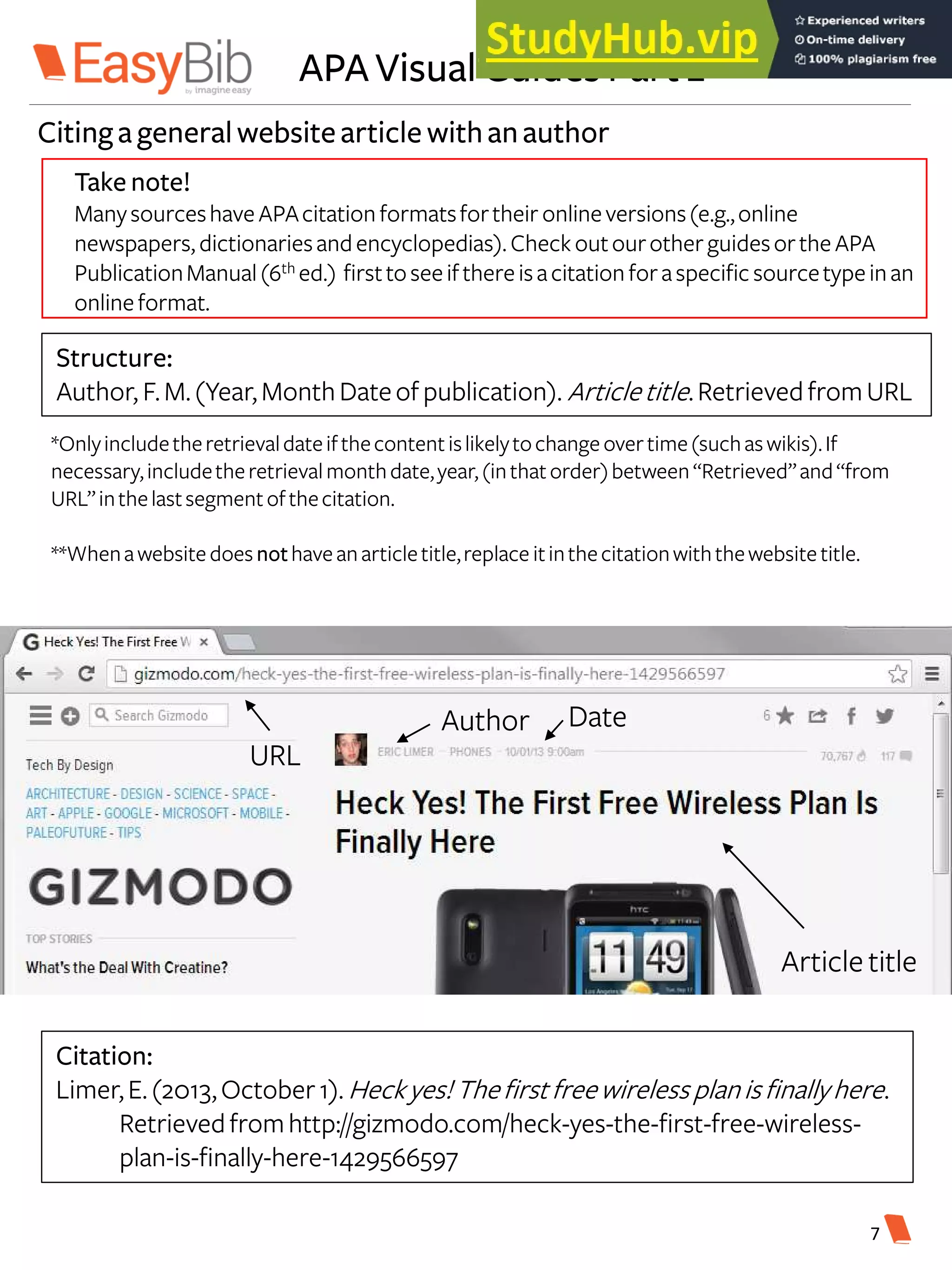APA Citation Basics 6 Th Edition | PDF