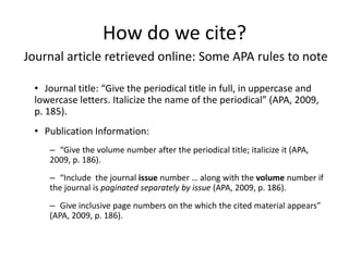 Cite it Right! | PPTX